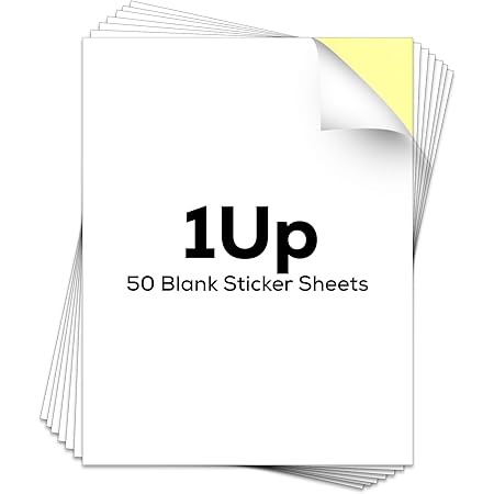 Amazon.com : 30 Sheets, Printable White Sticker Paper, Laser/Inkjet ...