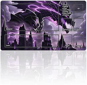 Amazon.com: MTG Play Mat, 24x14inches TCG Game Mat with Zones for ...