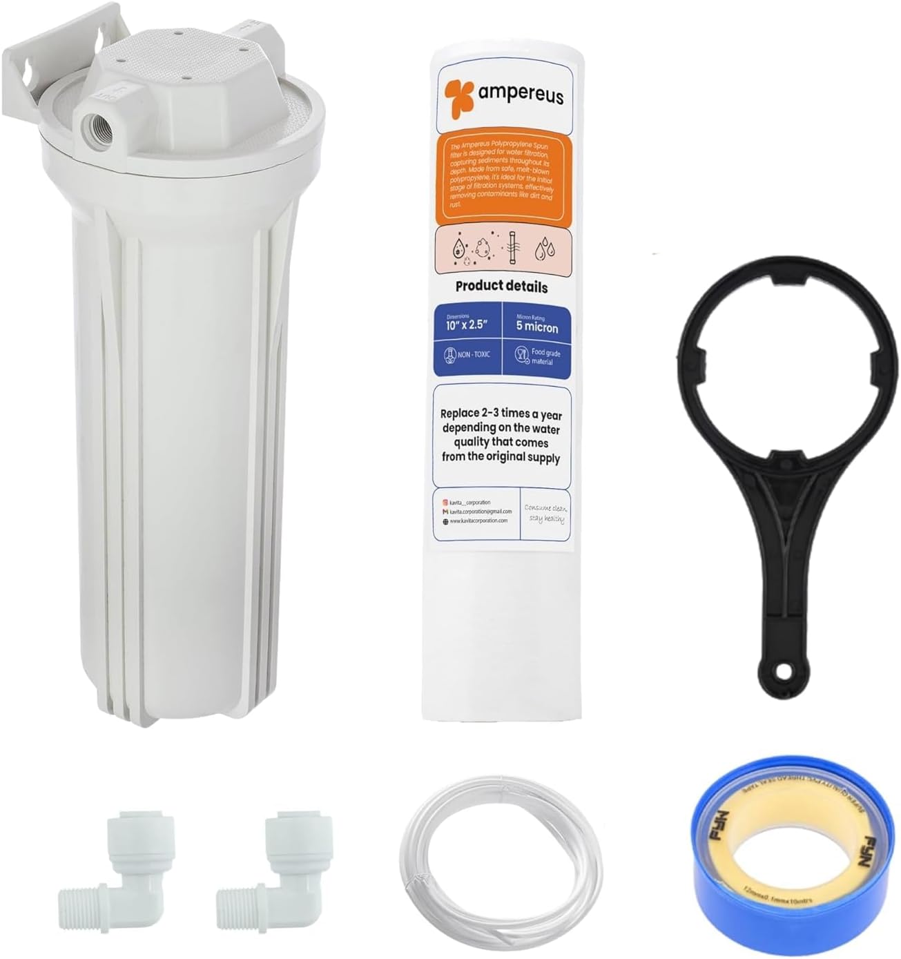 Natures Pre Filter housing Complete Service kit with All Installation ...