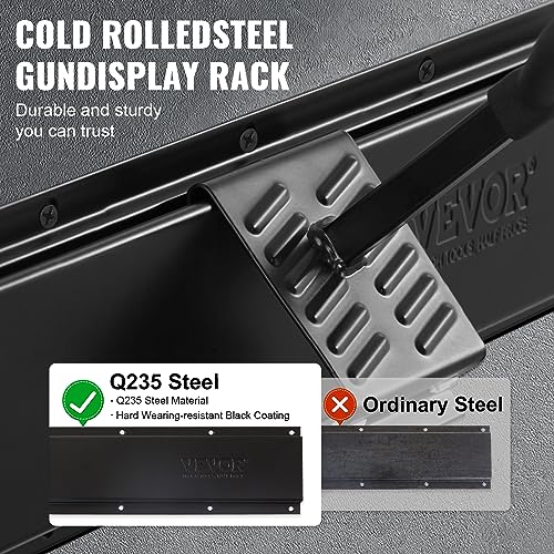 Snapklik.com : VEVOR Gun Rack, Indoor Gun Rack Wall Mount, 6-Slot ...