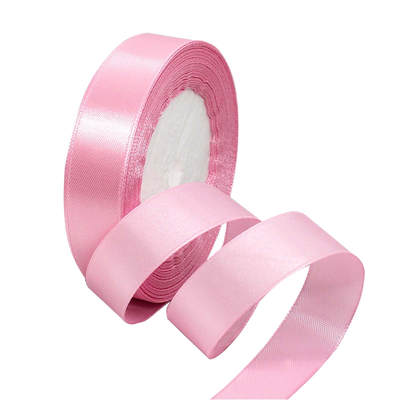 22m Baby Pink Ribbon Baby Pink Satin Ribbon 20mm, Baby Pink Hair Ribbon ...