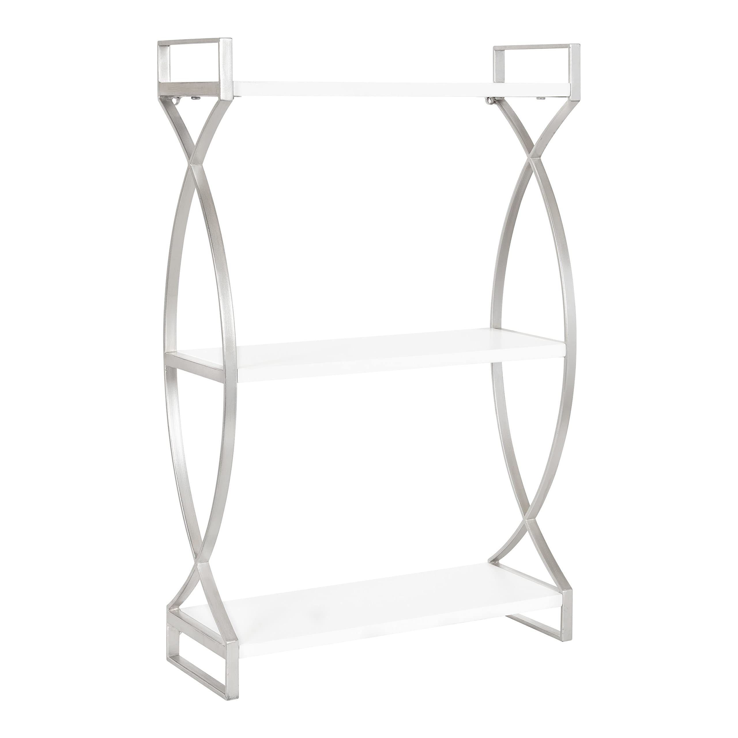 Amazon.com: Kate and Laurel Arietta Modern Glam 3-Tier Wood and Metal ...