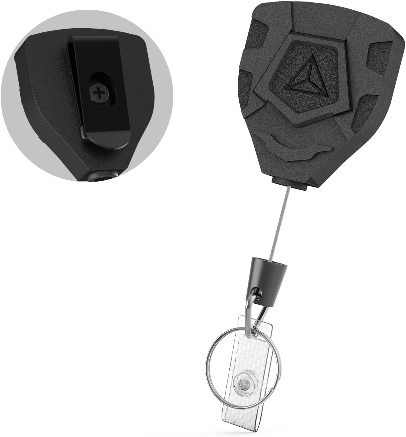 Amazon.com : Uniclife 5 Pack Retractable Keychain Heavy Duty Carabiner ...