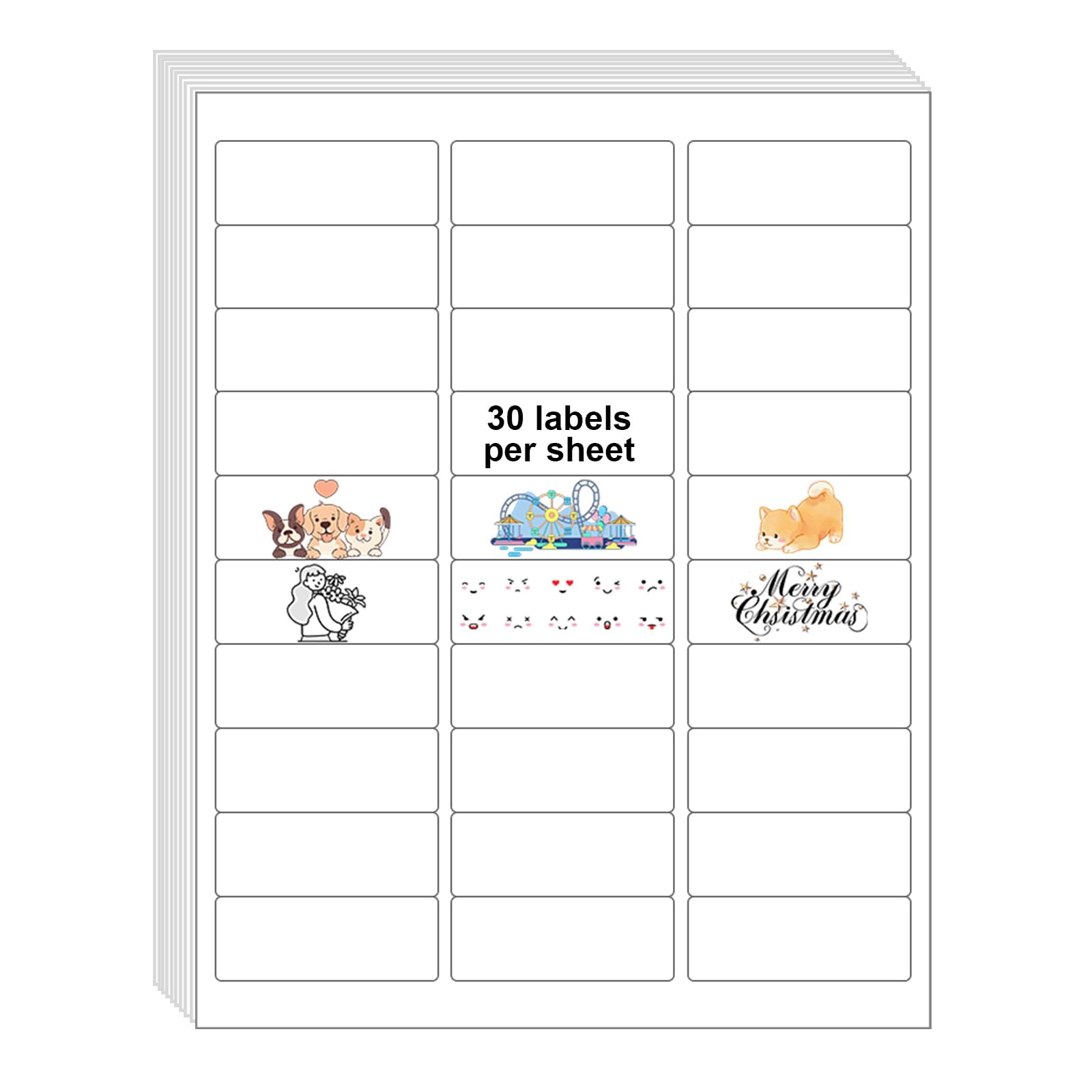 Amazon.com : InpourPack 1" x 2-5/8" Shipping Return Address Labels for ...