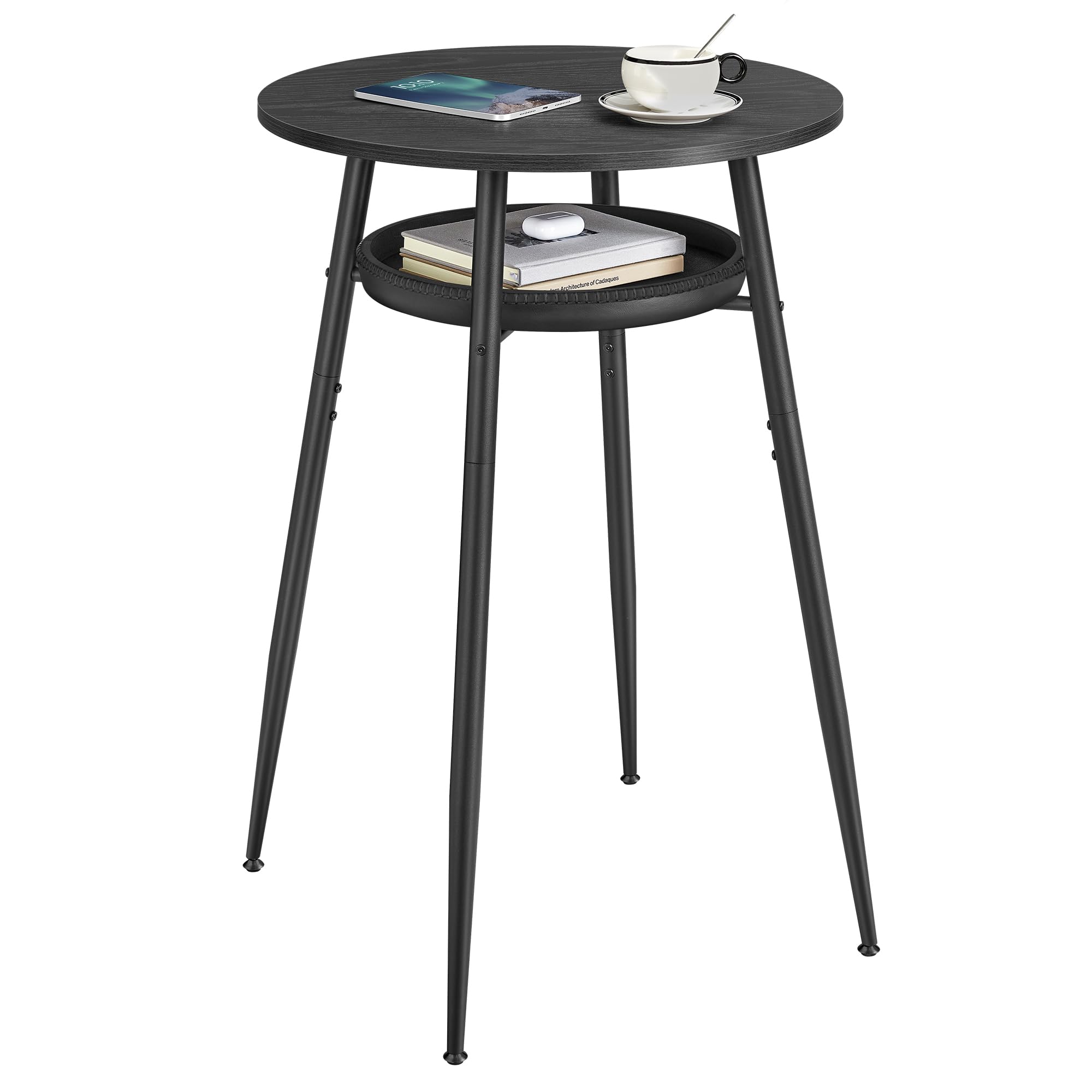 Amazon.com: VASAGLE EKHO Collection - Bar Table with Storage, Round ...