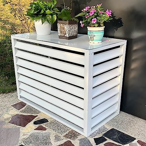 Amazon.com: Aluminum Air Conditioning Cover Decorative Privacy Screen ...