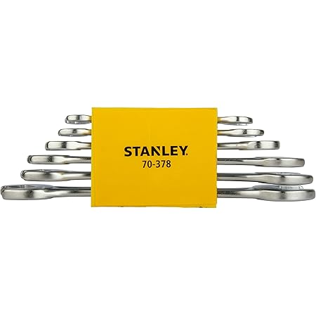 STANLEY 70-378 Double-ended Open Jaw Spanner Set (6-pieces) : Amazon.in ...