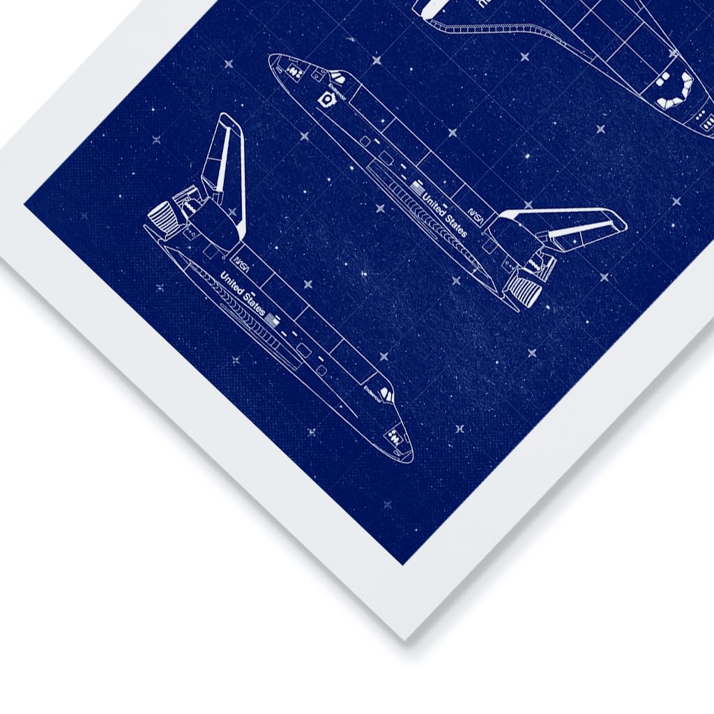 Nasa Space Shuttle Discovery Blueprints 397 Space Shuttle Flag Stock