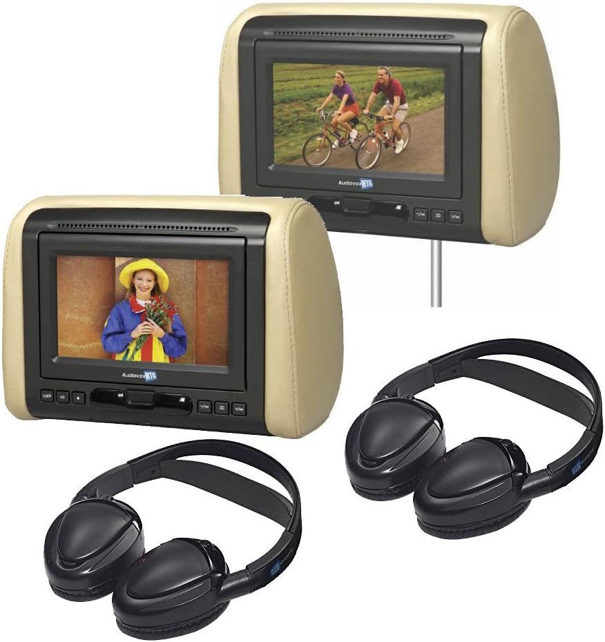 Amazon.com: Audiovox Movies2Go - Two AVXMTGHR9HD 9" Headrest Monitor ...