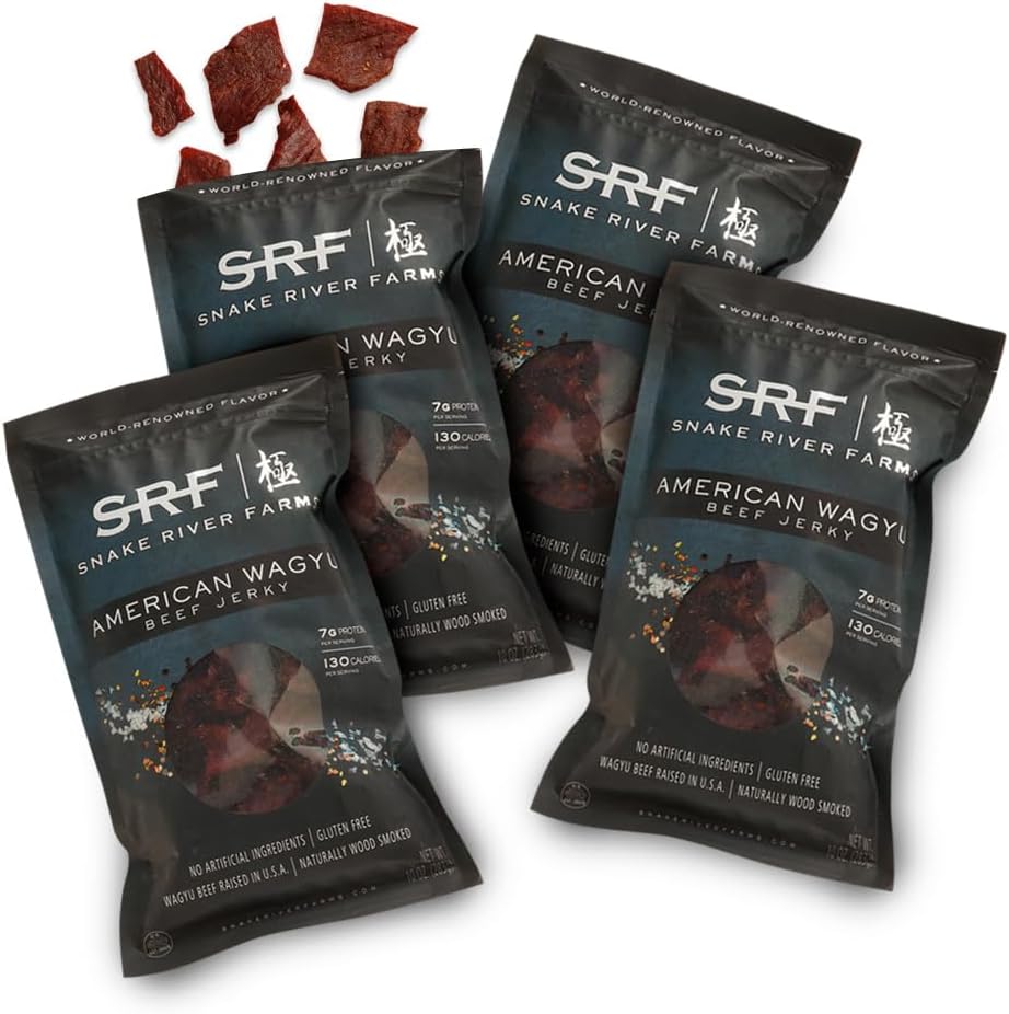 Amazon.com: Snake River Farms American Wagyu Beef Jerky, 10 Ounce