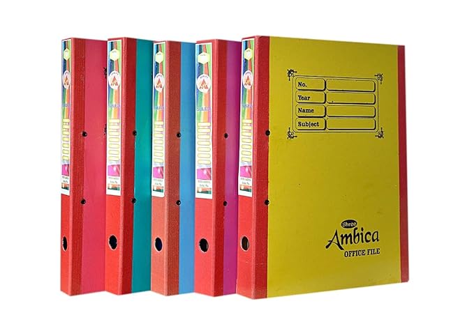 RISHI STATIONERY Multicolor Cardboard Spring File Board/Cobra File ...