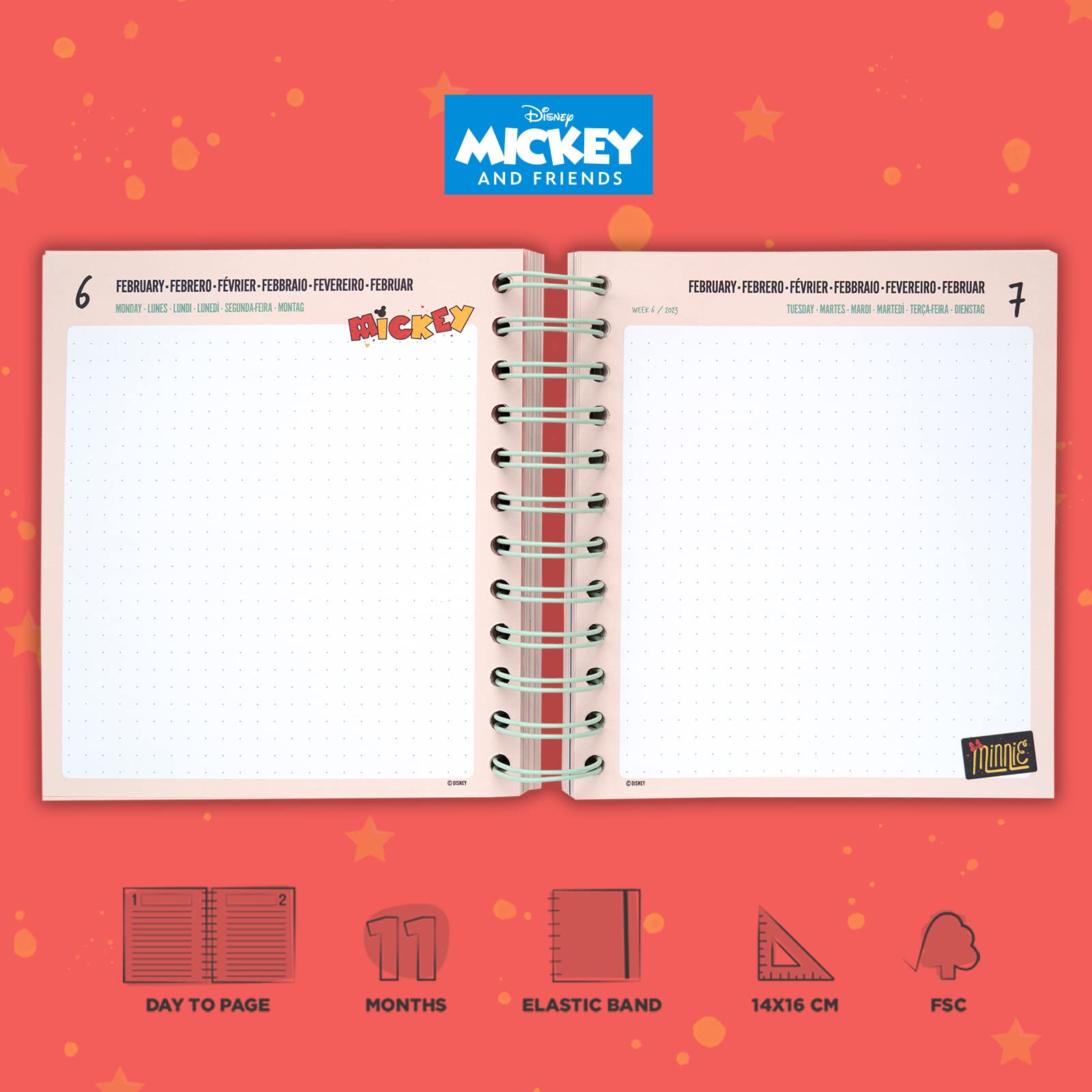 Official Disney Mickey Diary 2022-2023 | Back To School 11 Months ...