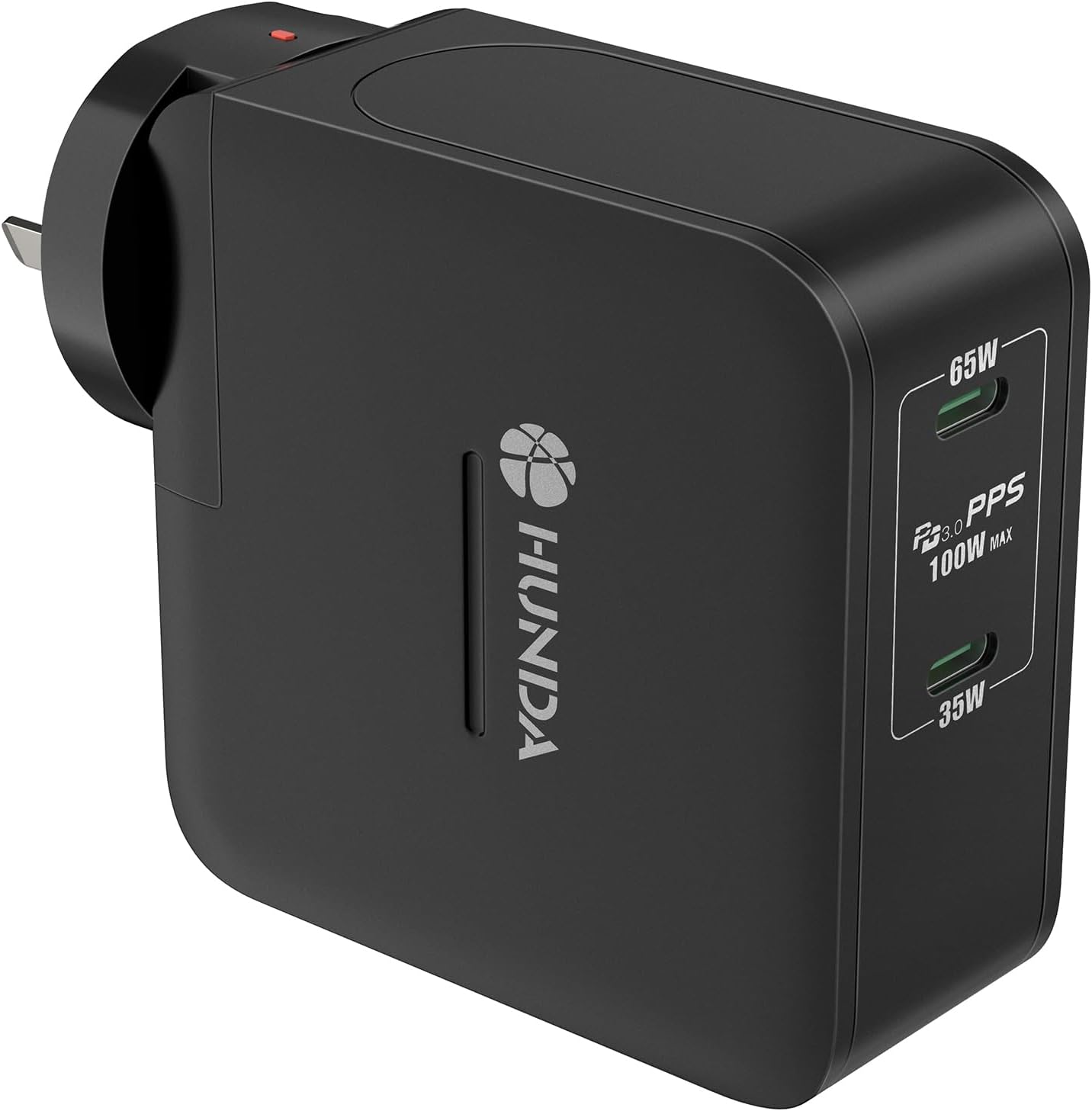 100W USB C GaN Charger,HUNDA 2-Port Fast Wall Charger AU Plug ...