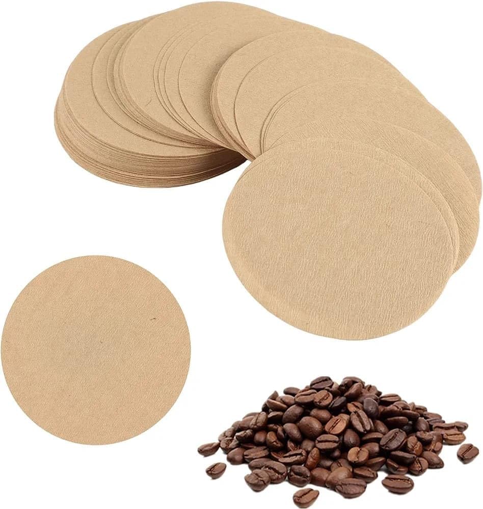 100pcs Coffee Paper Filter for Espresso Machine,Unbleached Coffee ...