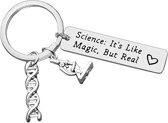 Amazon.com: Science Keychain Science Gifts Science It’s Like Magic But ...