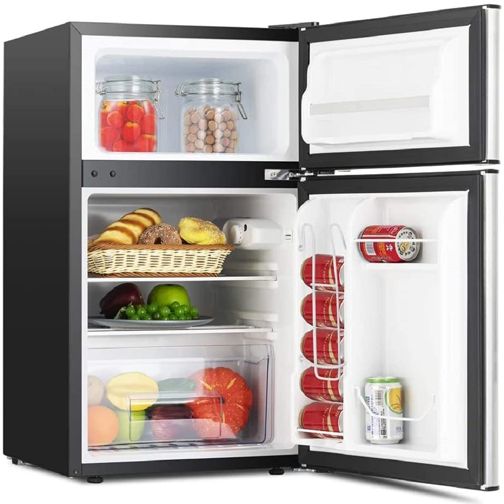 Rovsun Double Door Small Refrigerator 3 2 Cu Ft Mini | Desertcart KUWAIT