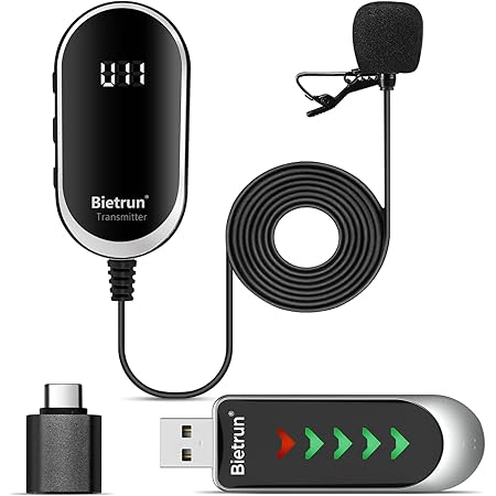 Amazon.com: Wireless Lapel Microphone for Computer, Alvoxcon USB ...