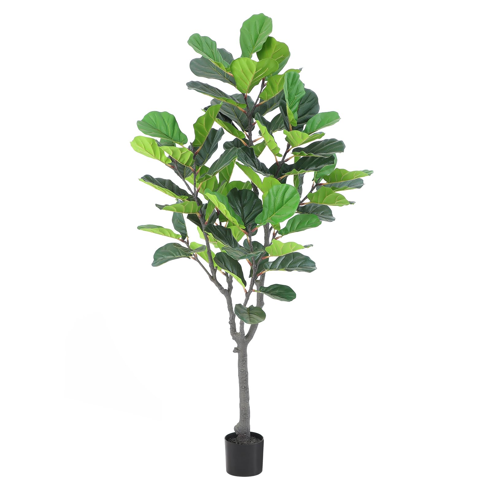 Amazon.com: Nafresh Tall Faux Fiddle Leaf Fig Tree，6ft(72in) Potted ...