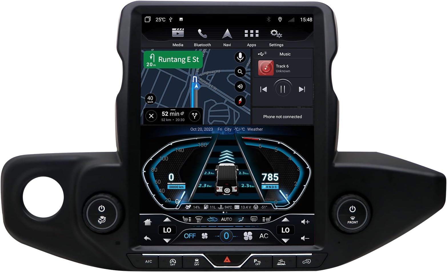 Amazon.com: YULU E10 Radio Stereo for Jeep Wrangler JL Gladiator 2018 ...