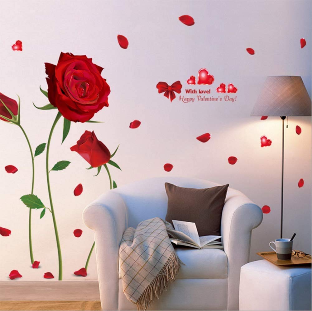Pegatinas De Pared Con Flores Para El Hogar