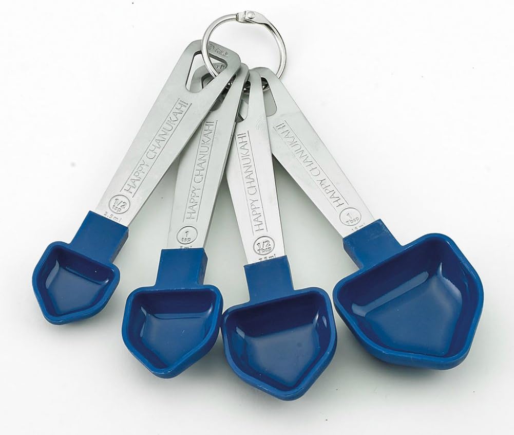 Amazon.com: Dreidel Shaped Measuring Spoons for Hanukkah, Set of 4 ...