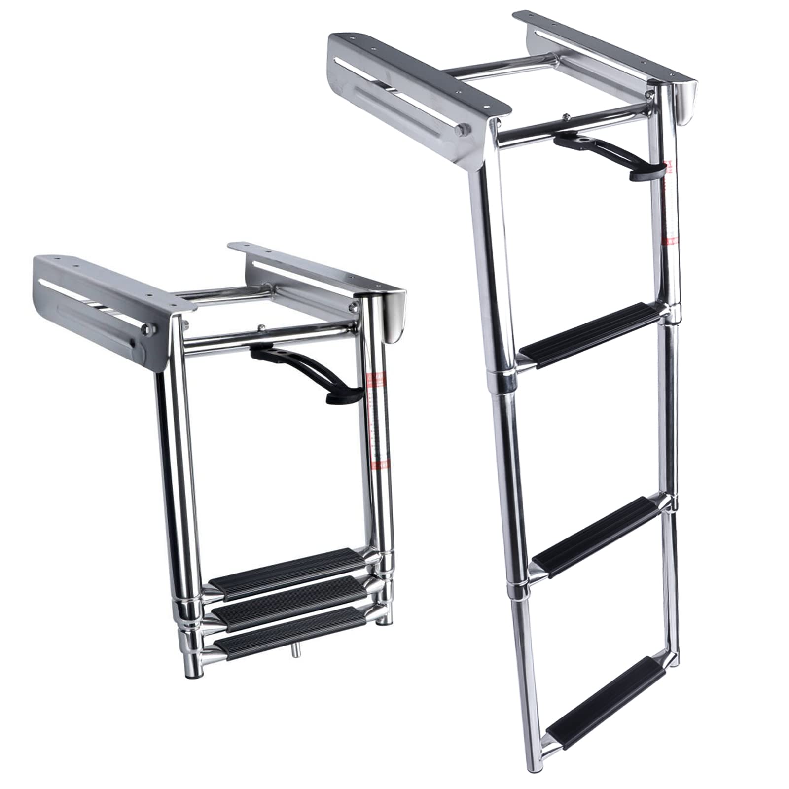 Buy Marinebaby 3 Step Stainless Steel Telescoping Boat Ladder, Slide ...