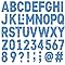 Amazon.com: 24 Sheets Large Letter Stickers 4 Inch Big Font 282 Pcs ...