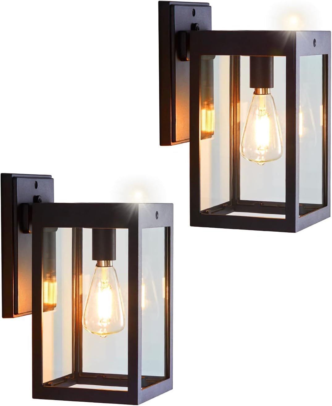 RINLNOY Solar Wall Lights Outdoor Waterproof,Solar Porch Lights Outdoor ...