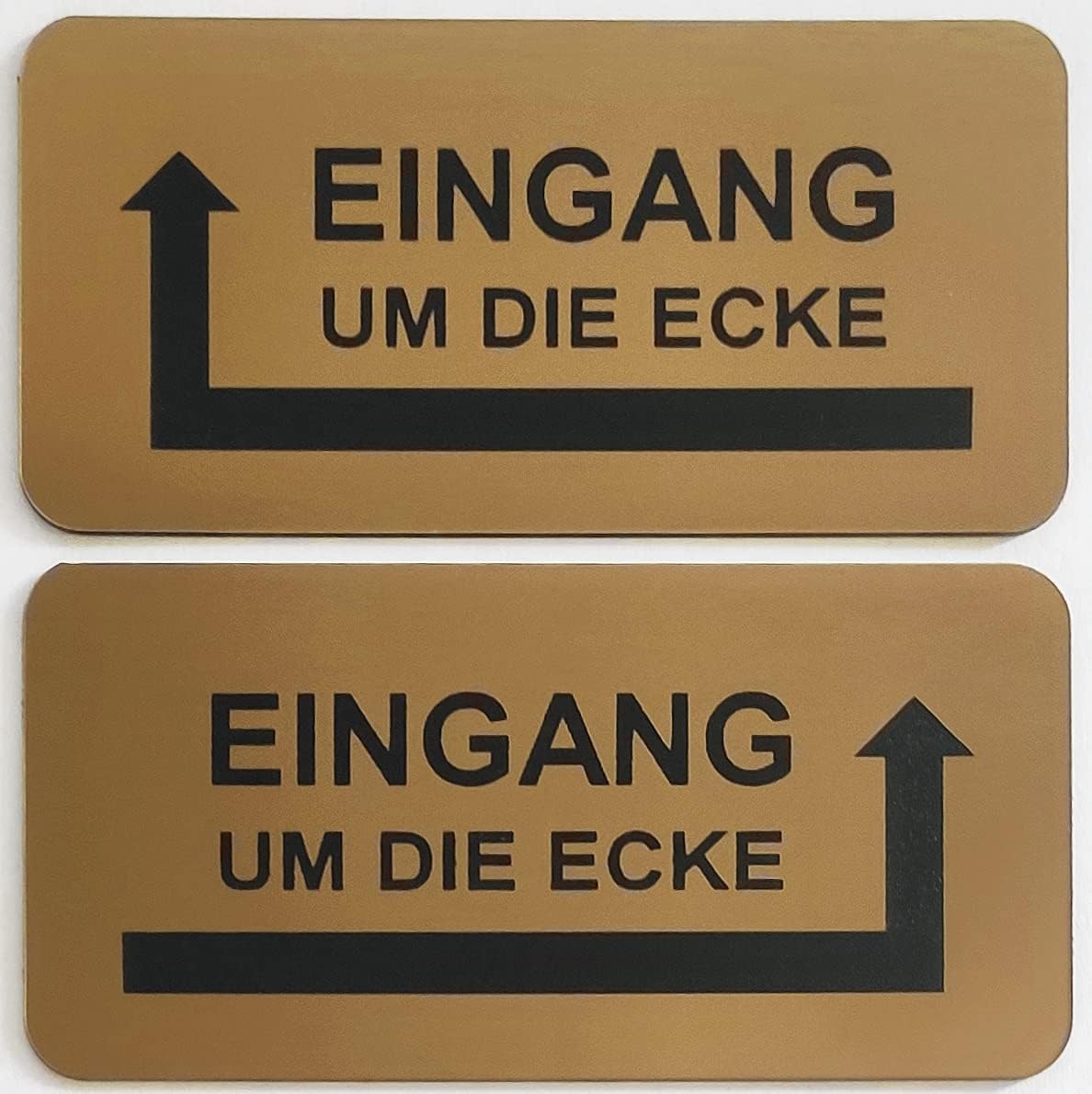 Hinweisschild Eingang um die Ecke Pfeil Links Rechts Selbstklebend 3 ...
