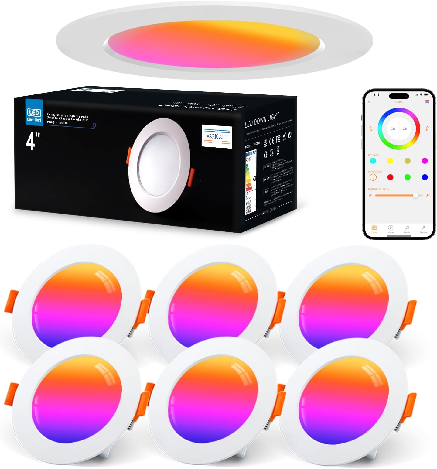 DUSKTEC Spot Led Encastrable Connectée Alexa, 220V Spot LED Extra Plat ...
