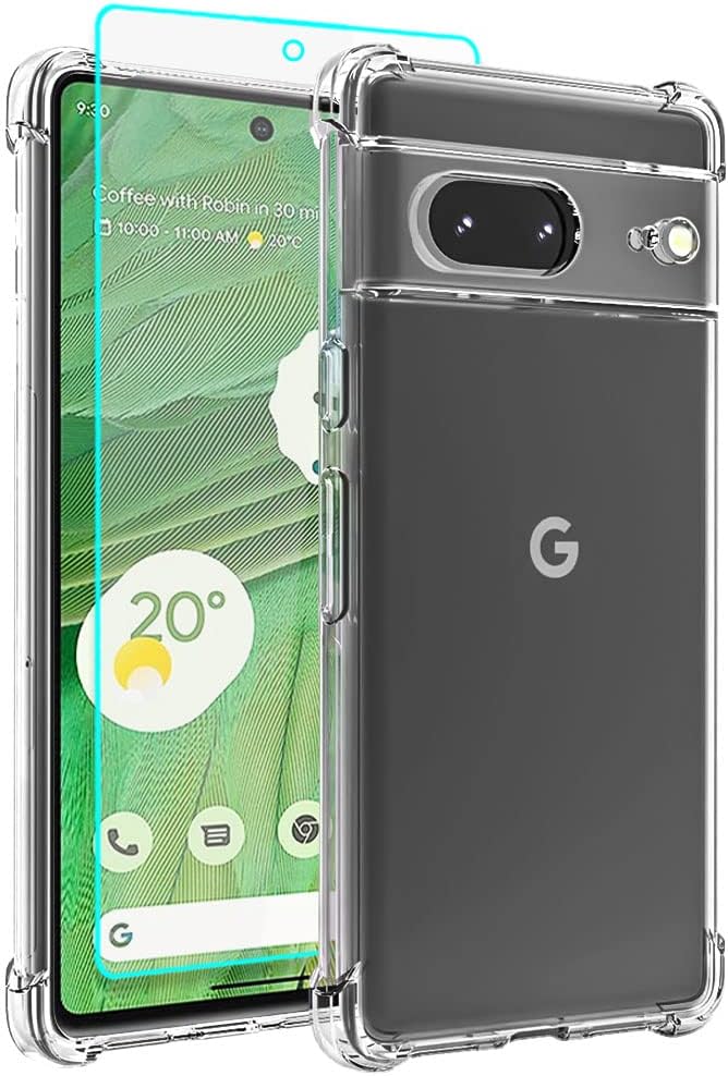 Amazon.com: for Pixel 6a Case, Google Pixel 6a Case with Screen Protector, Shockproof Crystal ...
