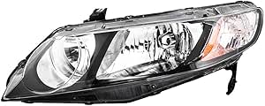 Amazon.com: EPIC LIGHTING Halogen Replacement Spec Headlight w/Clear ...