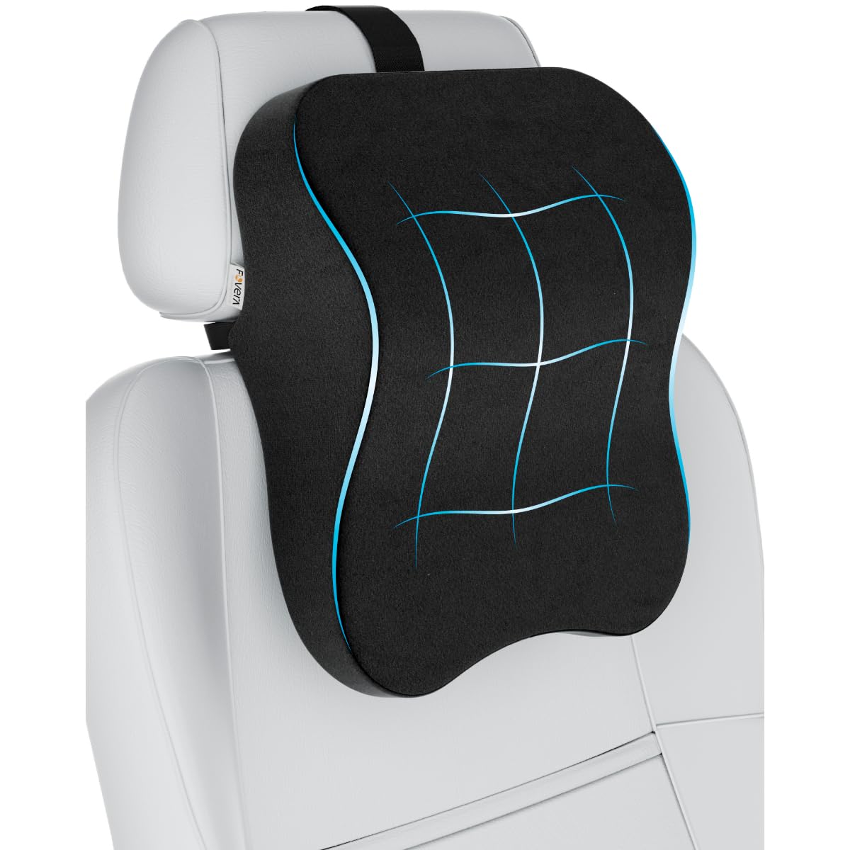 FOVERA Car Neck Rest Pillows (Pack of 2) | 2 Years Warranty | Memory ...