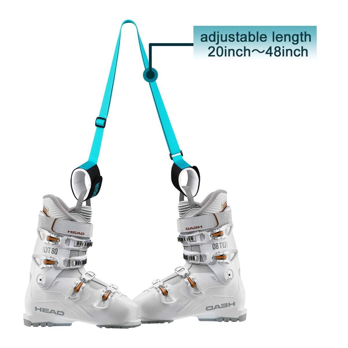 Snapklik.com : QOGIR Ski And Pole Carrier Strap 1 Pack, Adjustable Size ...