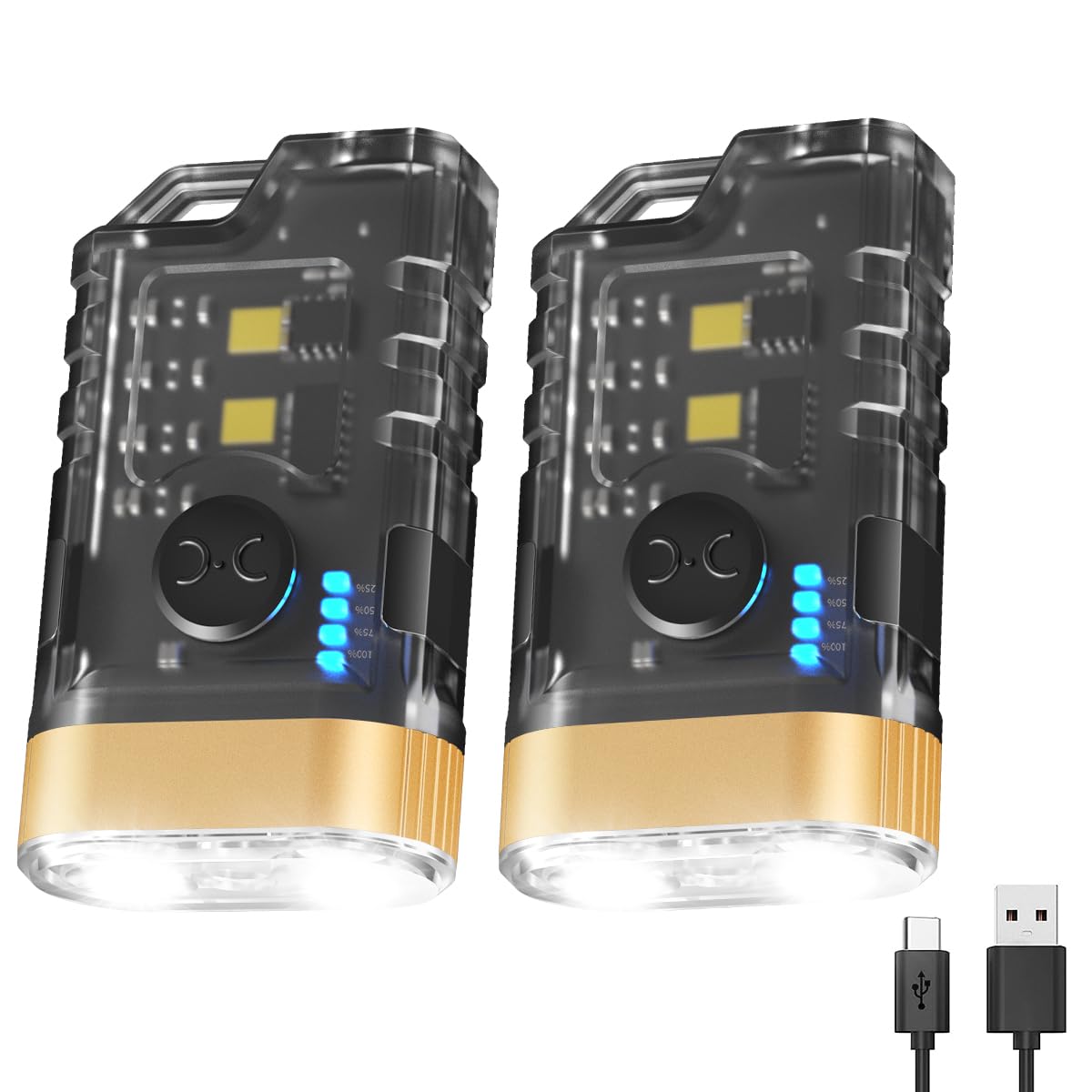 Buy Mini Led Flashlight with 365nm UV Black Light - Small Powerful ...