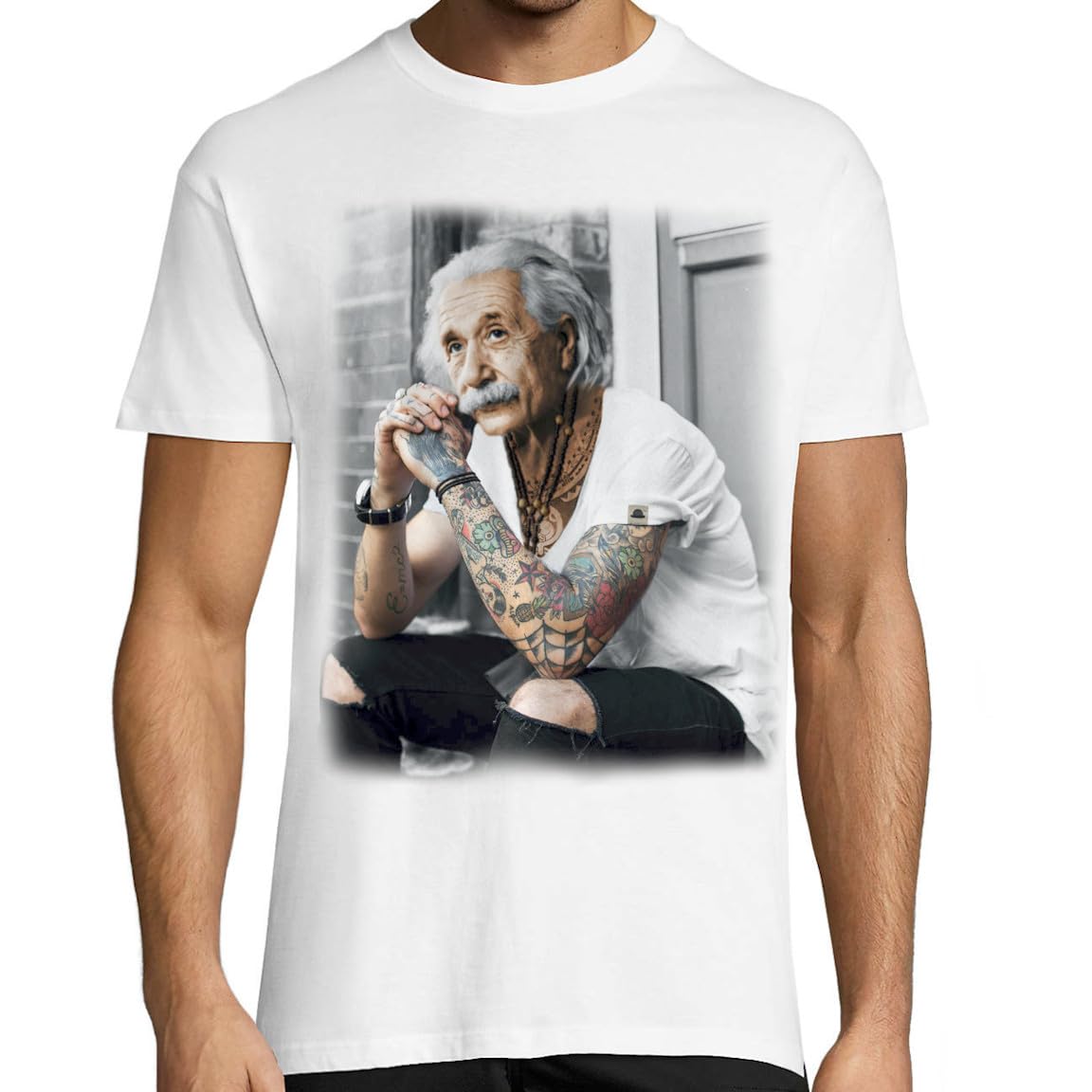 Camiseta Albert Einstein Hombre Araña