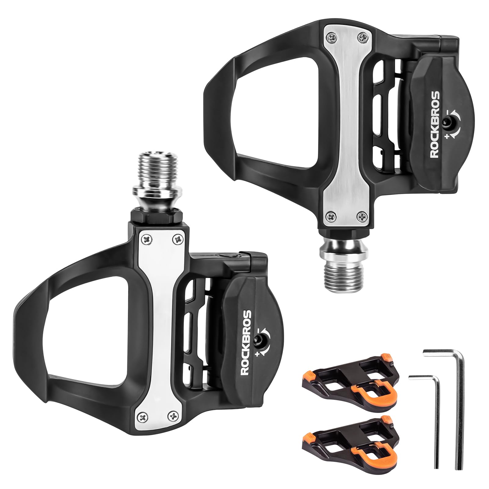 Amazon.com : ROCKBROS Road Bike Pedals SPD Locking Cycling Pedals ...
