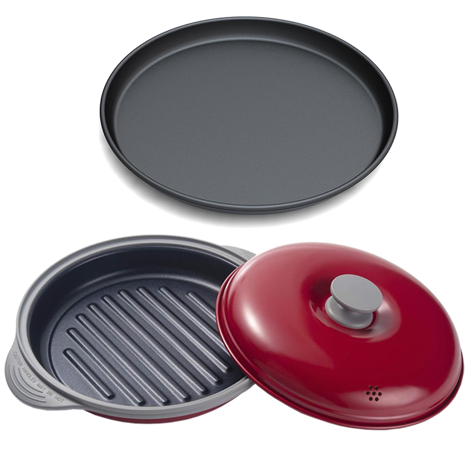 Amazon.com: MACONEE 12" 2-in-1 Microwave Cookware: Crisper Pan and ...