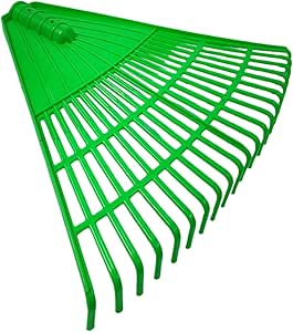 Amazon.com : Large Plastic Leaf Rake Head Replacement - 21 Tines ...