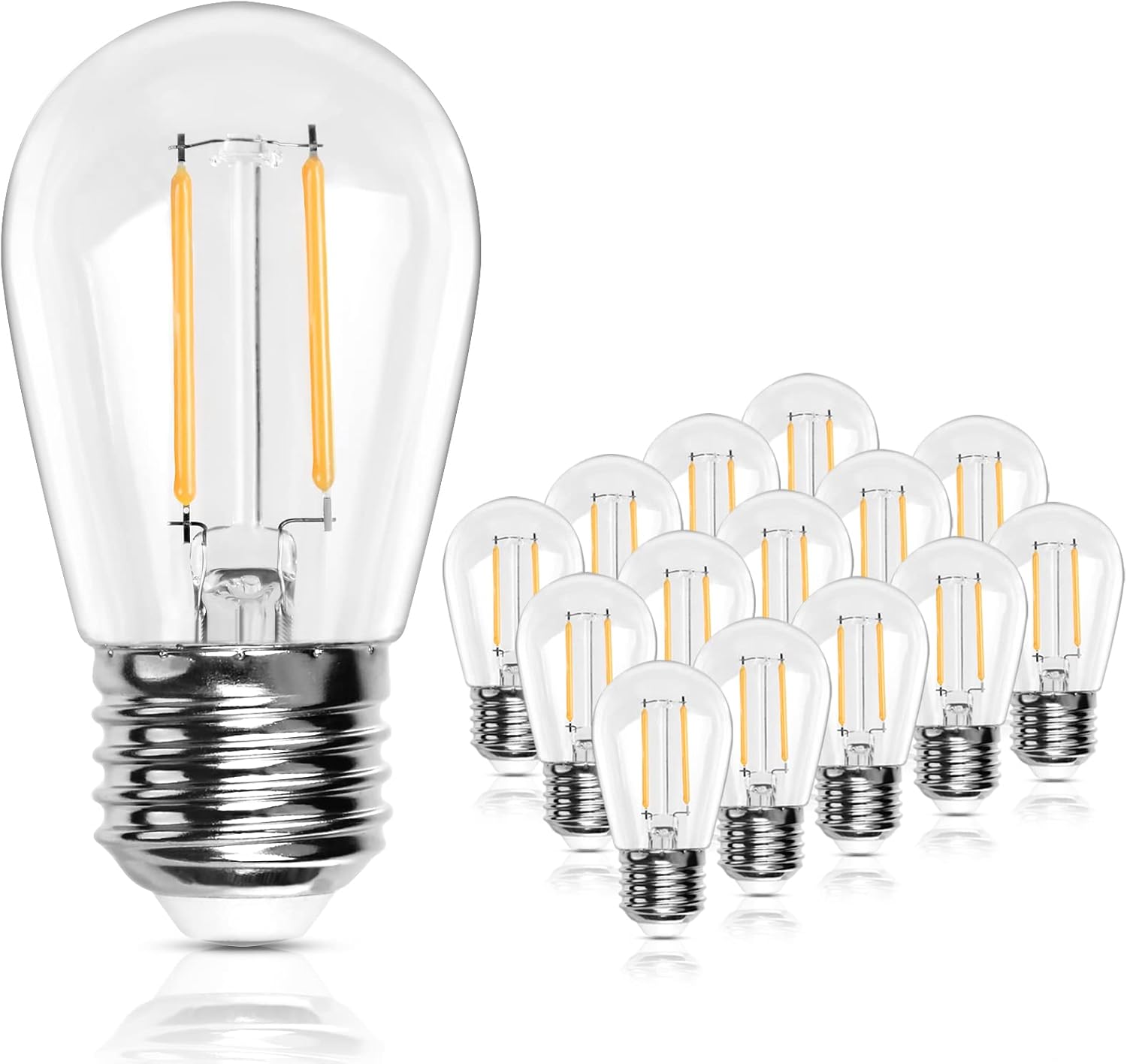 Amazon.com: BRIMAX 2W S14 Replacement LED Light Bulbs, Shatterproof ...