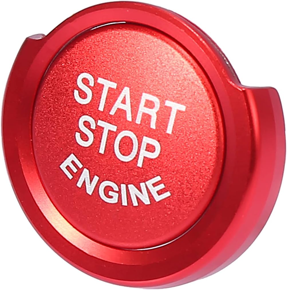 Amazon.com: X AUTOHAUX Car Engine Start Stop Button Cap with Ring Kit ...