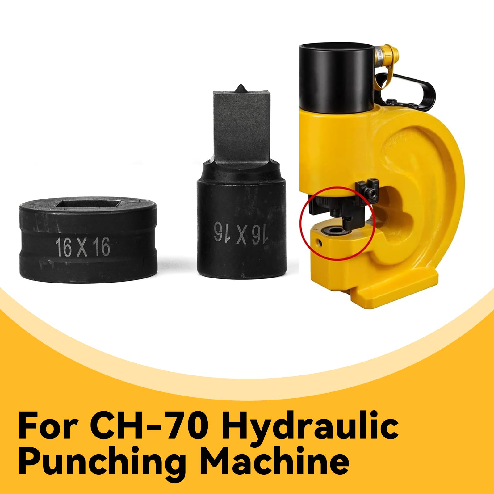 6 Hole Punch Sourcing Map Hydraulic Hole Punch Die 10x10mm Square Hole ...
