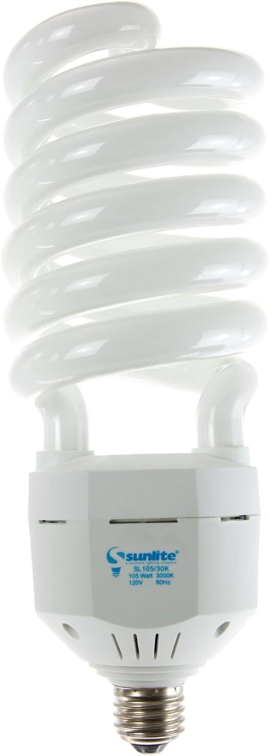 Sunlite SL105/65K/MED 105 Watt High Wattage Spiral Energy Saving CFL ...
