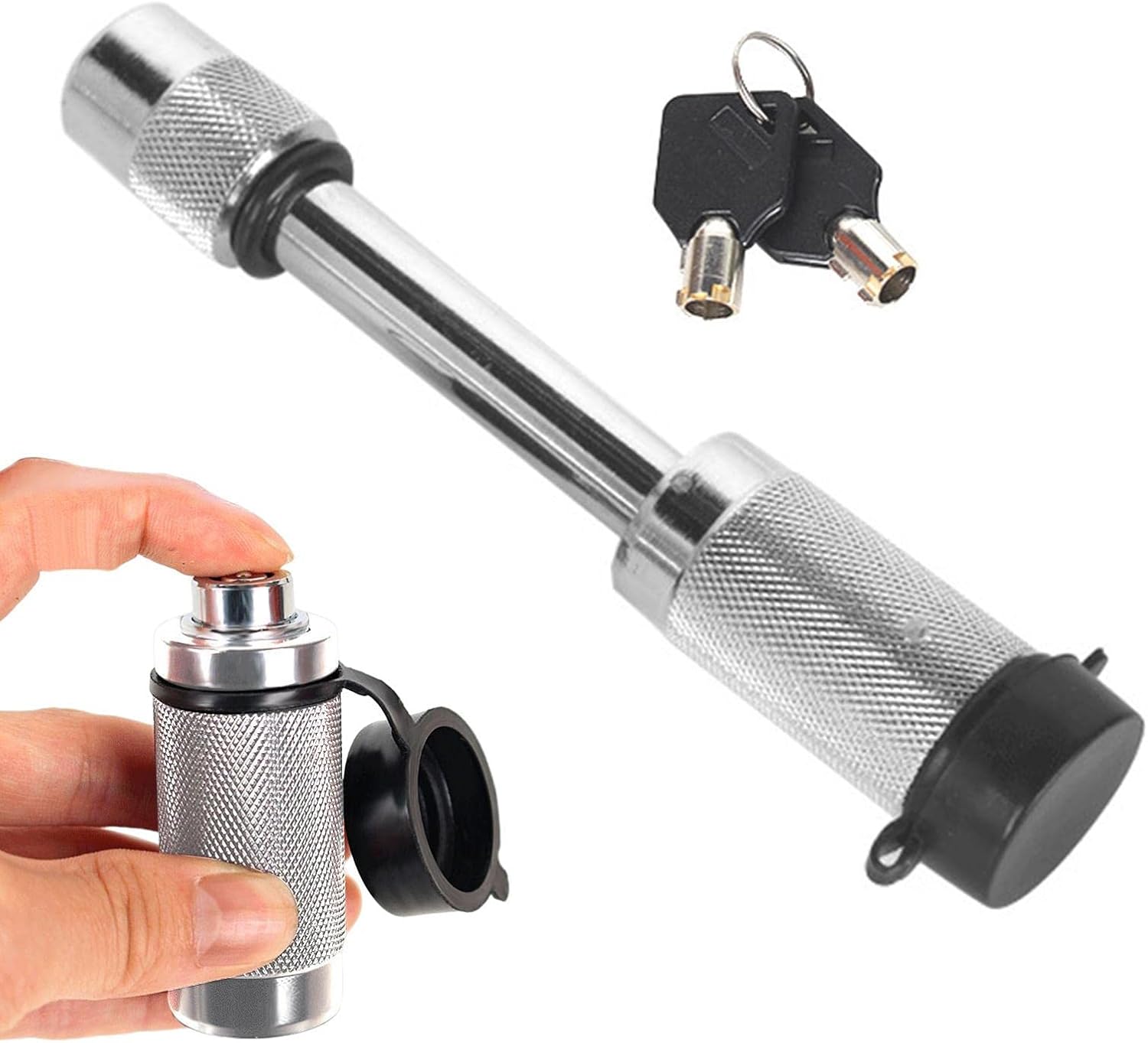 BAIRONG Trailer Hitch Lock - Lockable Trailer Tongue Coupler Lock Cast ...