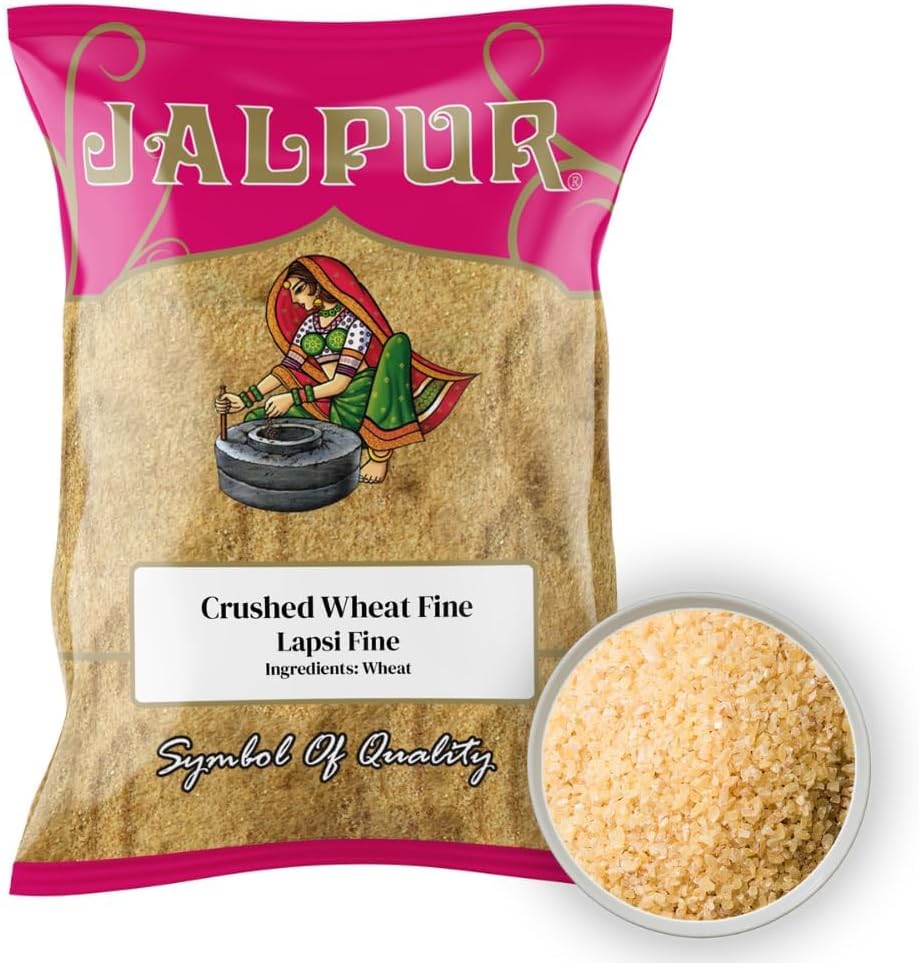Jalpur Bulgur Wheat (Pourgouri/Lapsi) – 500g | Fine Crushed Wheat ...