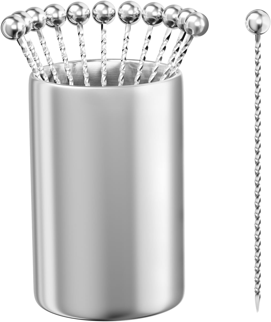 Amazon.com | 36 Pieces Cocktail Picks Stainless Steel Martini Picks 4 ...