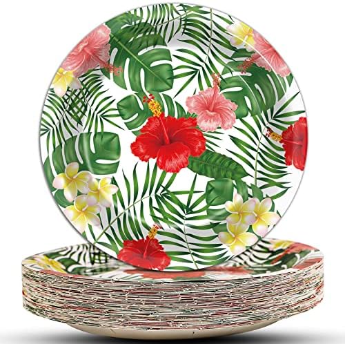 Amazon.com: Sparkle and Bash 48-Pack Hawaiian Party Supplies - Oval ...