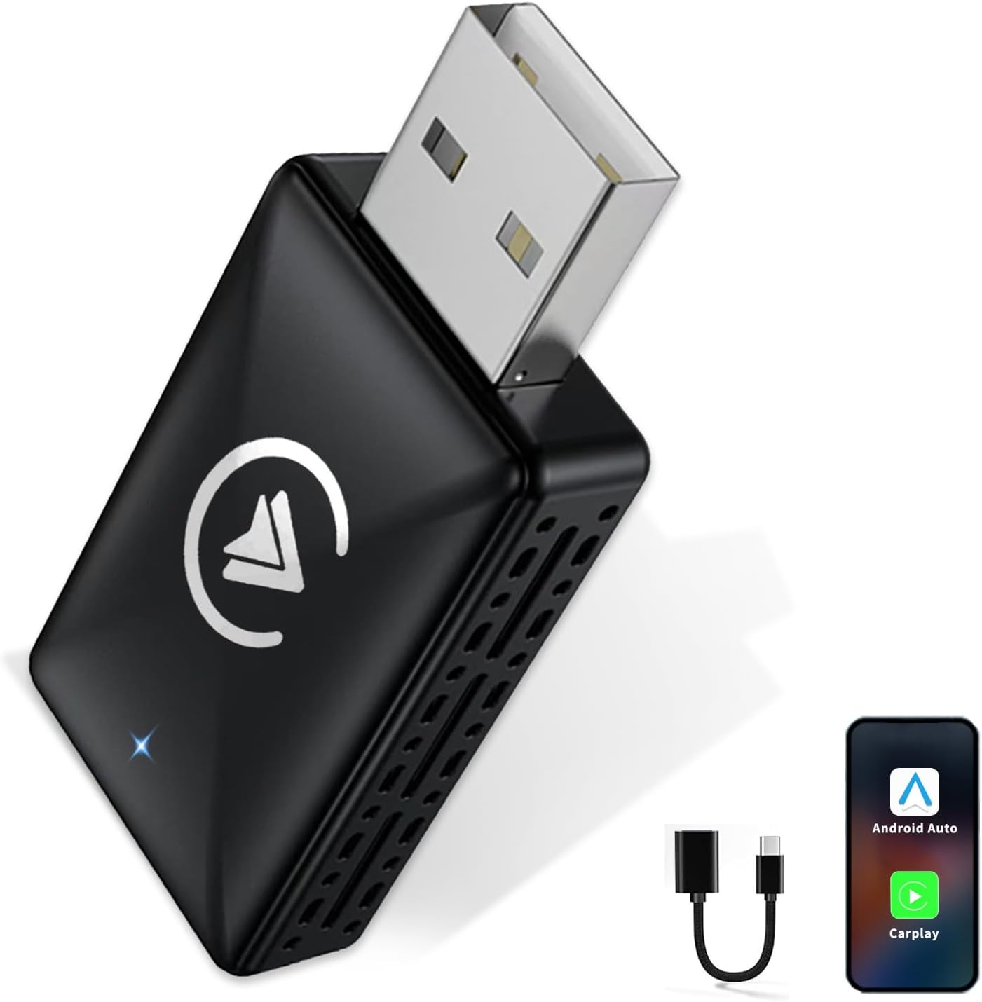 Embui Adattatore wireless per auto Android e Carplay, 2 a 1 stick ...