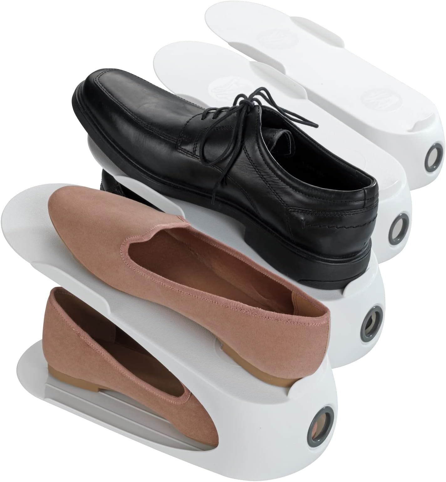 SaiXuan Lot de 10 Support/Empiler à Chaussures Réglables,Organiseur ...