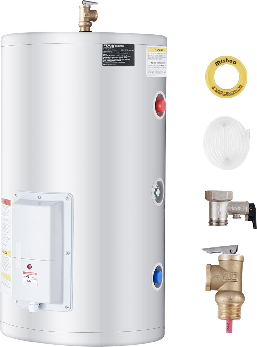 VEVOR Electric Water Heater, 18 Gallon Tank Instant Hot Water Heater, 1 ...